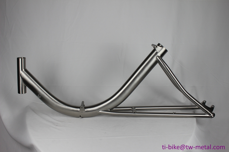 Titanium recumbent bicycle frame with brush surface - Buy Product on ...
