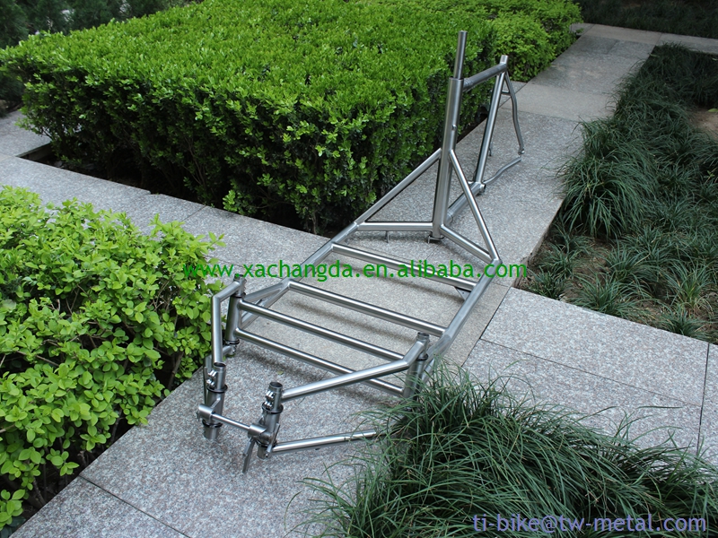 Titaium cargo bike frame with open up system for belt drive - Buy ...